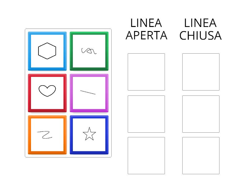 LINEE APERTE E CHIUSE - Group sort