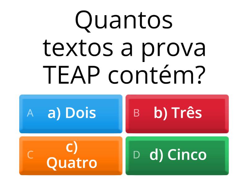 TEAP - Video comprehension - Quiz