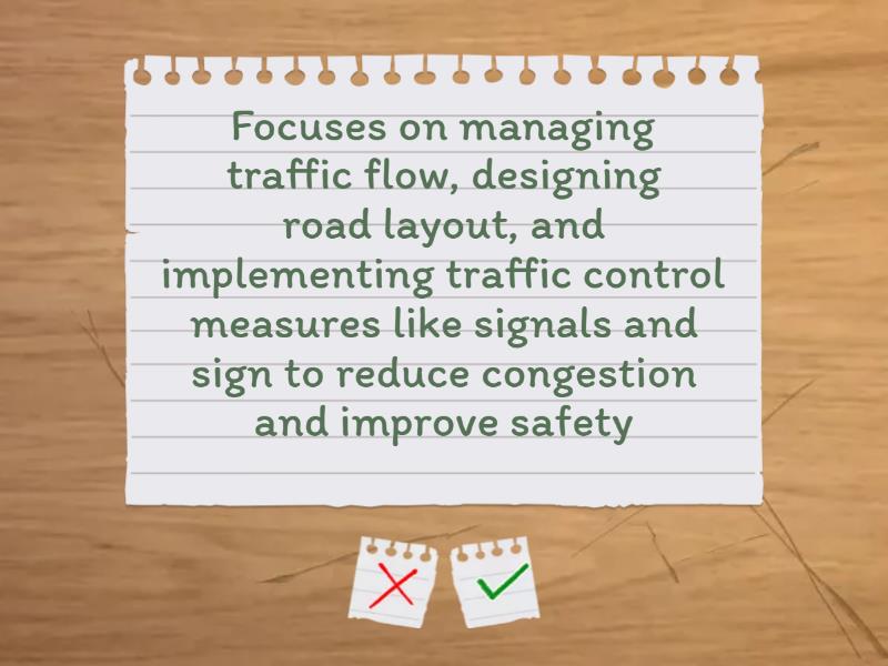 Introduction to Transportation Planning and Engineering - Flash cards