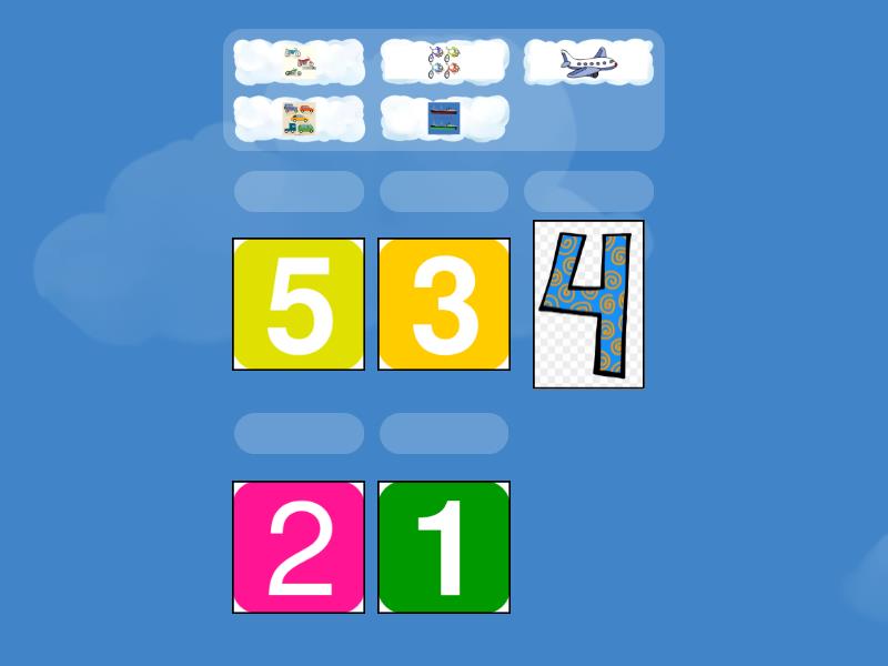 number concept 1-5 - Une las parejas