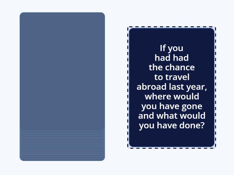 Upper U5: 2nd and 3rd conditional revision - Speaking cards