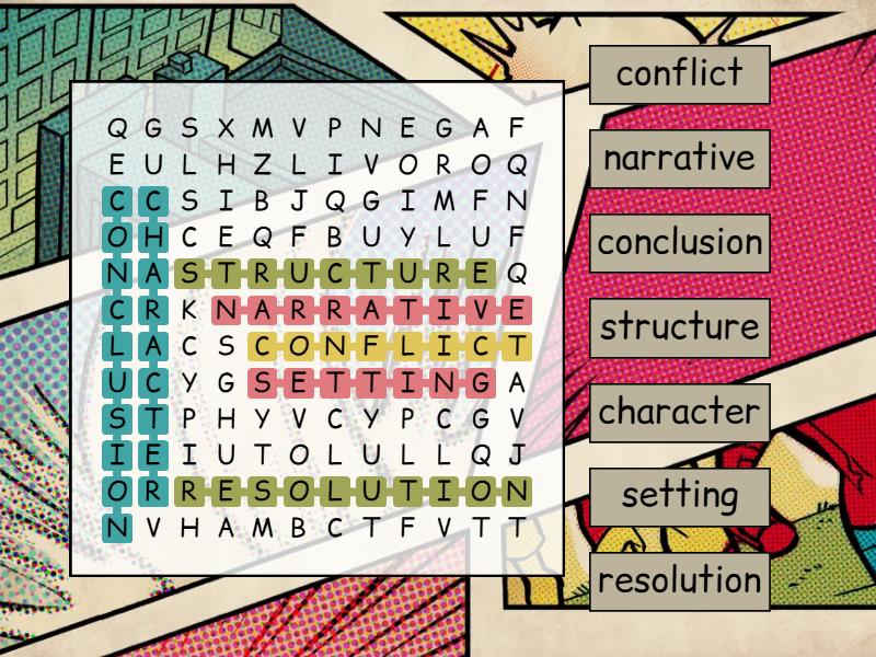 Narrative Writing Revision - Wordsearch