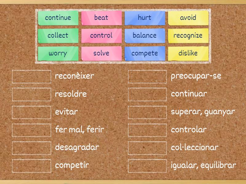 Synchronize 2 | Unit 5 Vocabulary | Gaming verbs - Match up