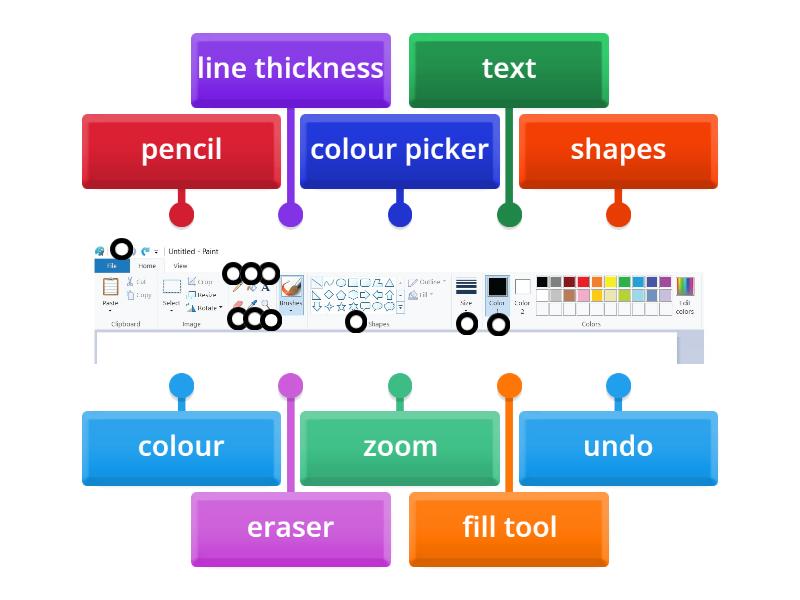 3a IT Paint Tool Bar - Labelled diagram
