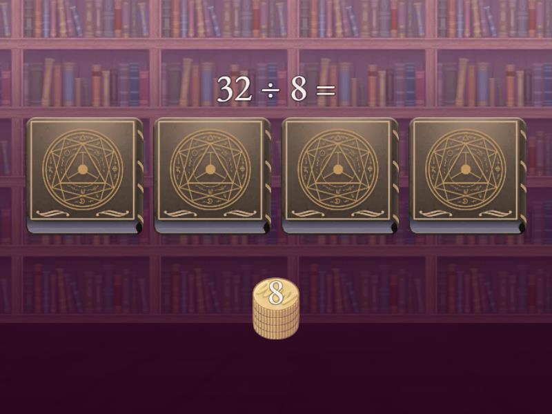 Таблиця ділення на 8 - Cuestionario pierde o gana