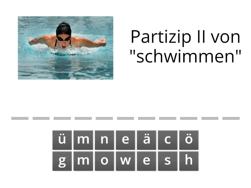 Partizip II - Spell the word