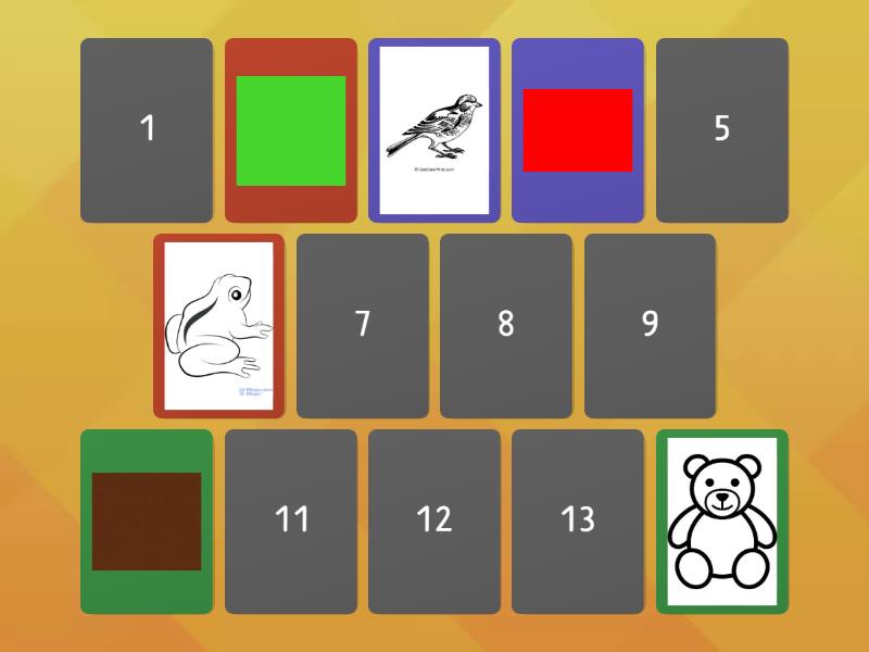 Brown bear - Matching pairs