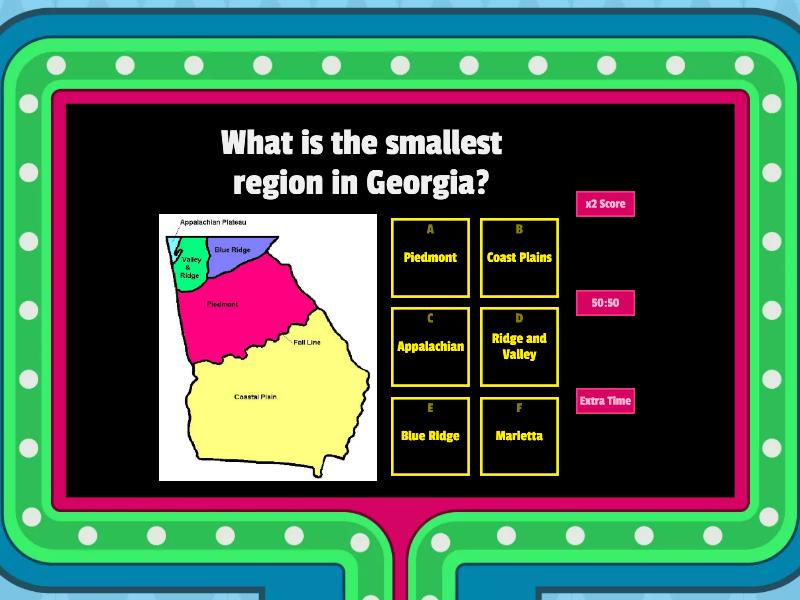 Georgia Regions (last one) - Gameshow quiz
