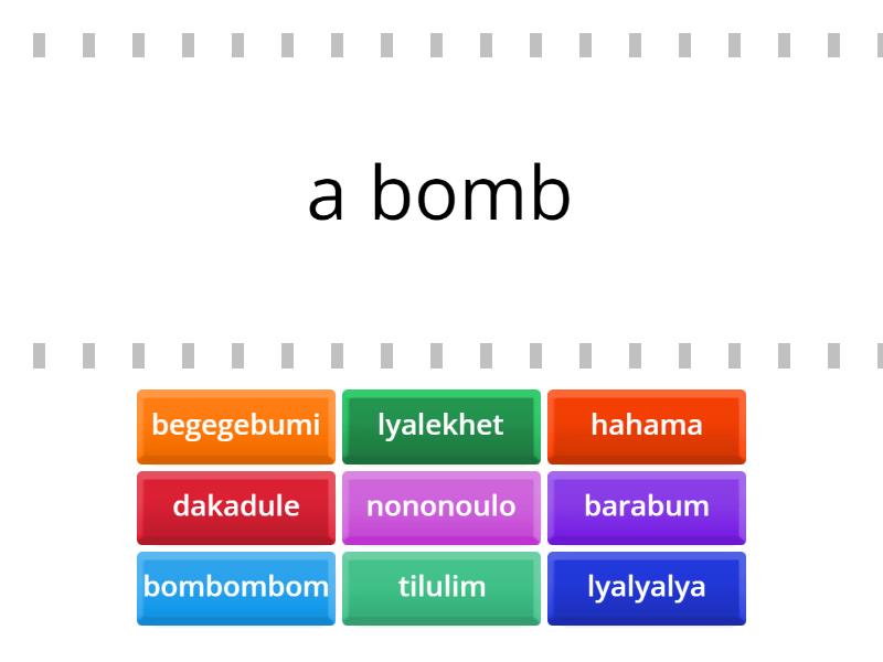 non-existing words - Find the match