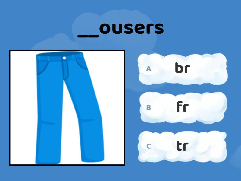 AS2 U3 Sounds and letters Br, tr, fr - Quiz