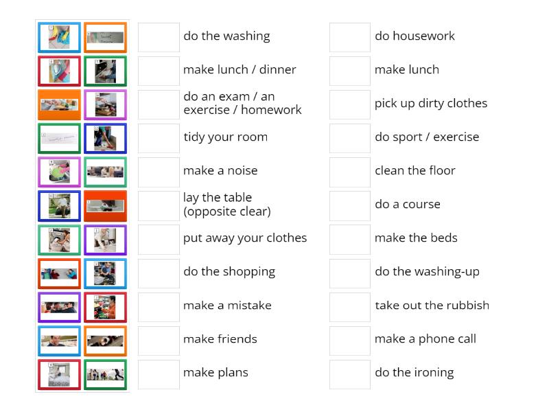 Housework - Match up