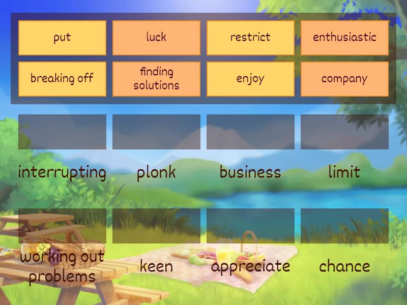 FCE Unit 2 Board Games matching - Match up