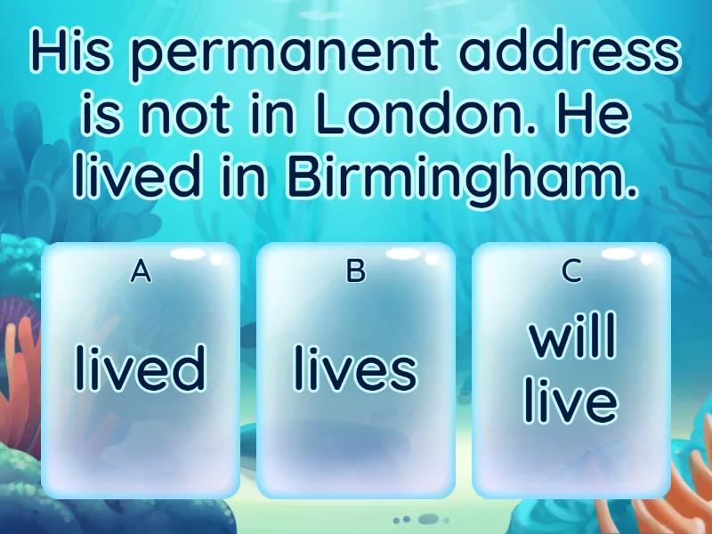 Present Simple Past Simple Future Simple 1 Quiz