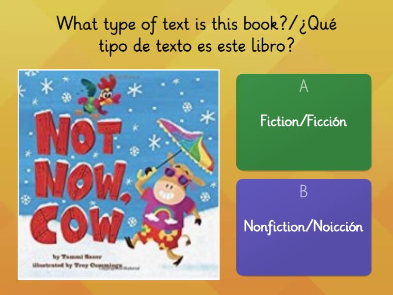 Not Now, Cow! Retell Activity - Quiz