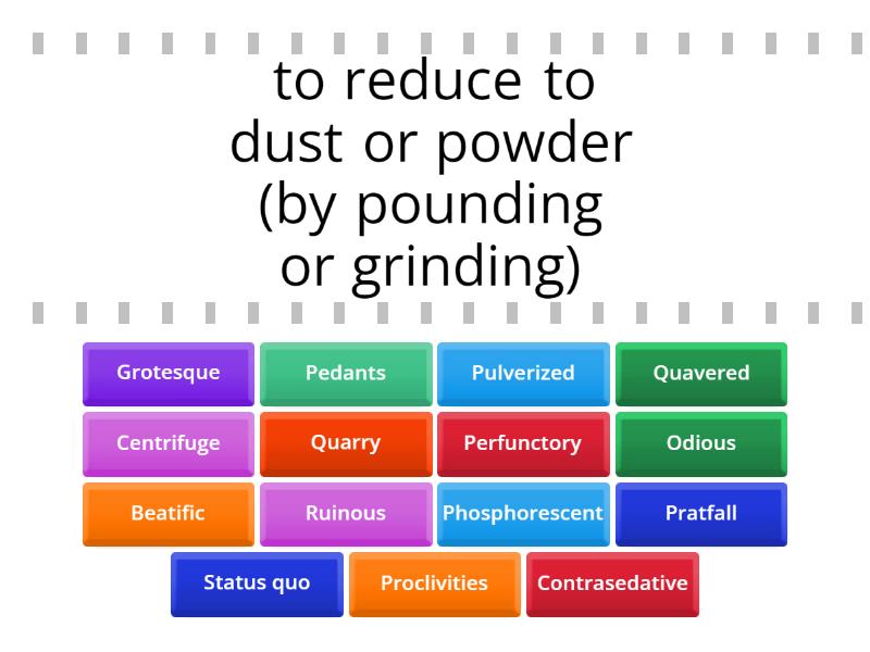 Fahrenhiet 451 Vocab - Find the match