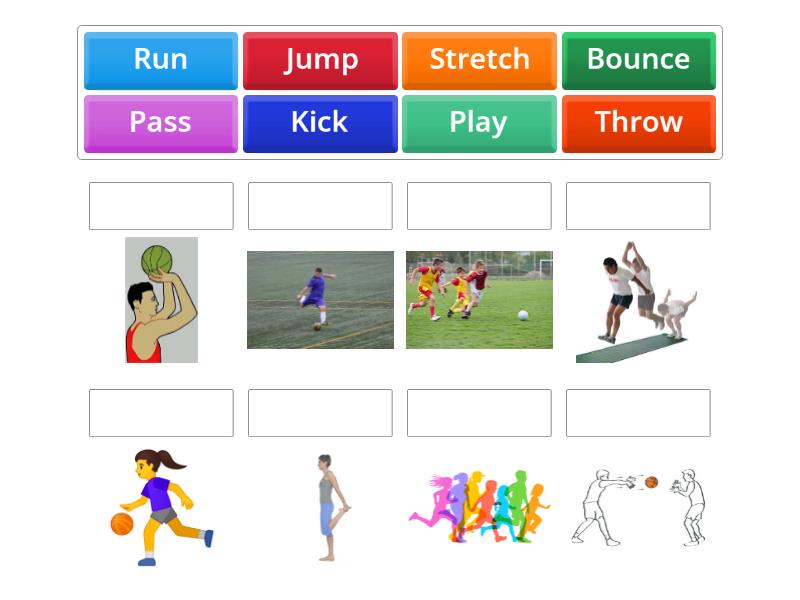 Physical Education - Vocabulary - Une las parejas