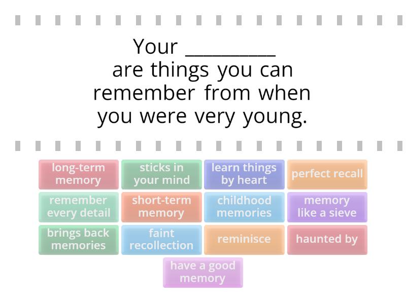 B2 Memory review - Find the match