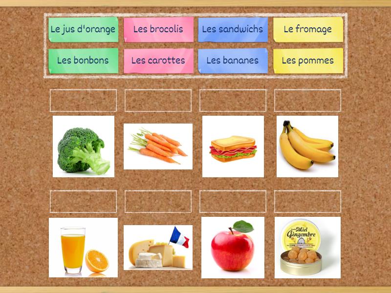 La nourriture - Une las parejas