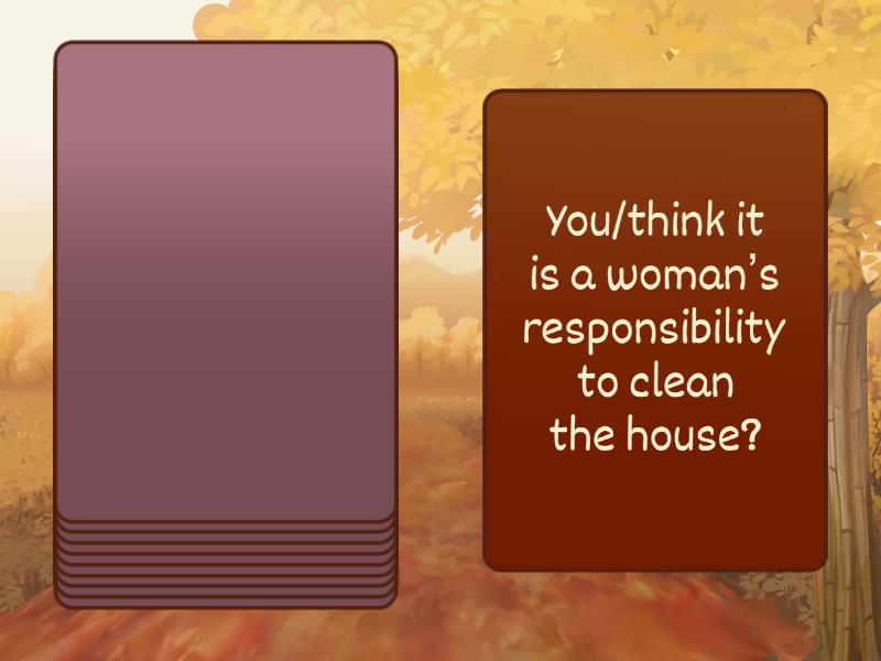Household Chores (Speaking Part 3 EGE) - Speaking cards