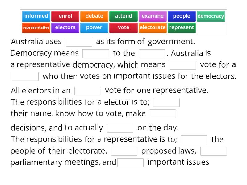 Democracy missing word - Complete the sentence
