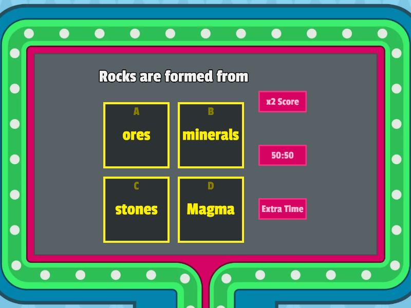 igneous rocks - Gameshow quiz