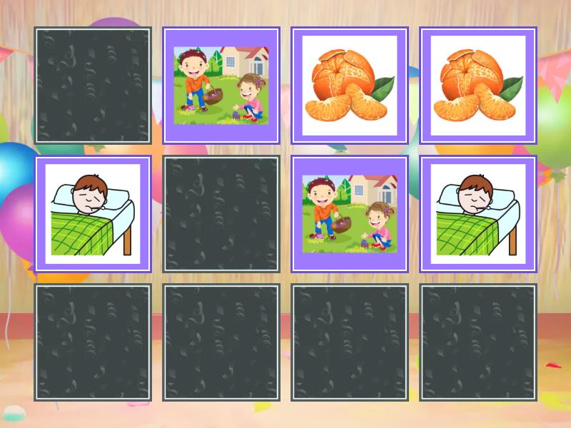 Busca el dibujo igual - /n/ inversa - Matching pairs