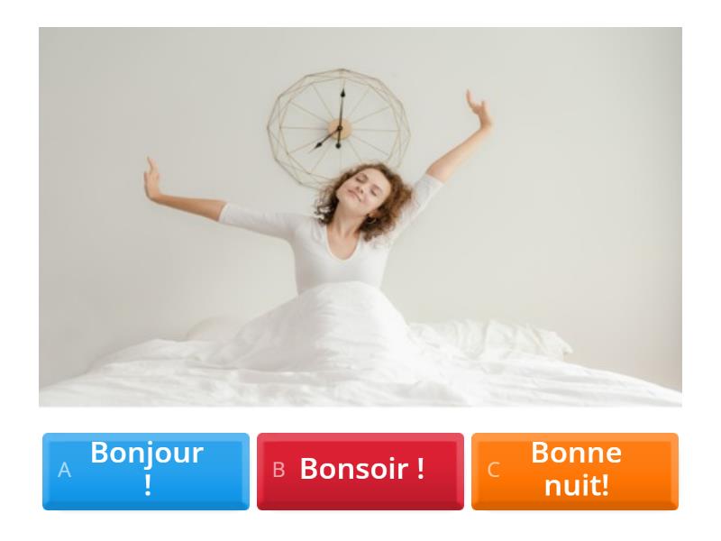 SALUTATIONS ET PRÉSENTATIONS - Quiz