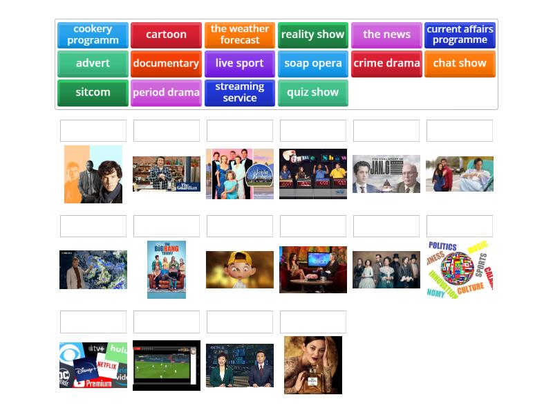 EF Intermediate Plus - 5A - Types of programmes - Match up
