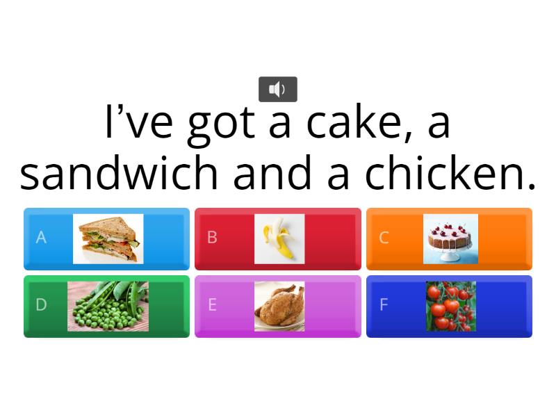 Super Minds 1, Unit 4 Food/ I’ve got... I haven’t got... - Cuestionario