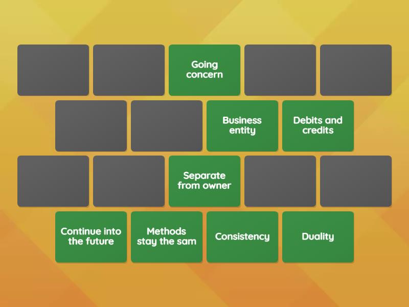 Concepts matching game - Parejas