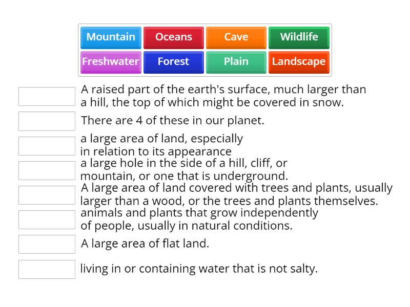 TOP LB2 B L 34 Geographical features - Match up