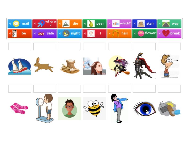 HOMOPHONES - Match up