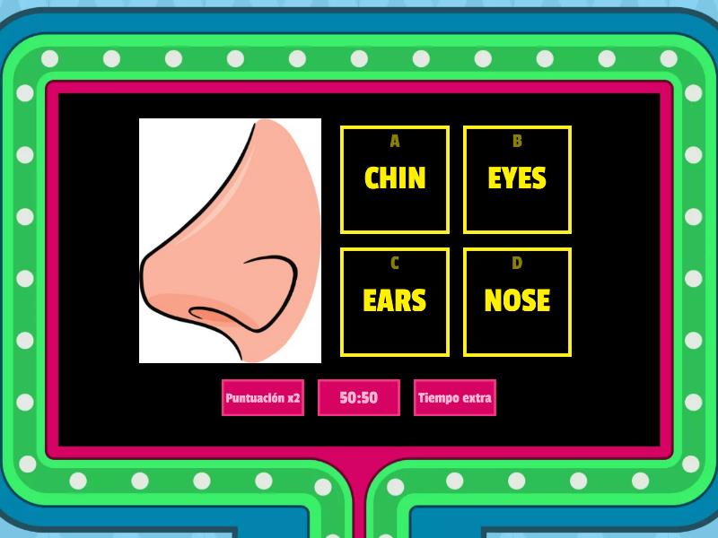 PARTS OF THE FACE QUIZ - Gameshow quiz