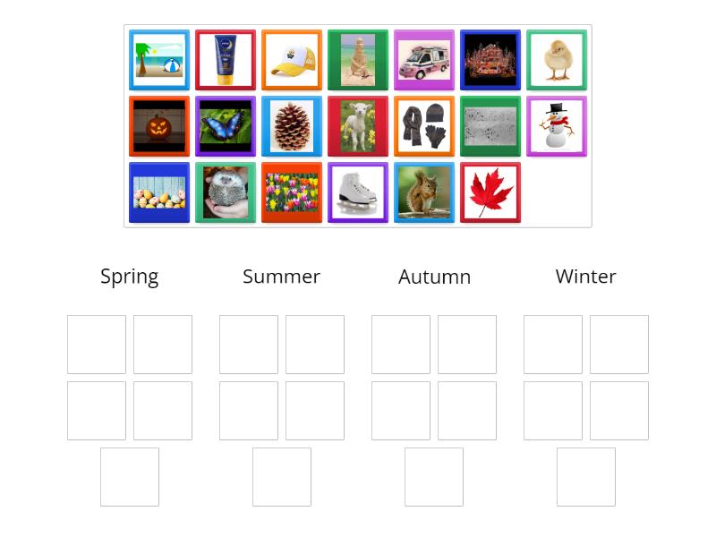 Seasons - Group sort