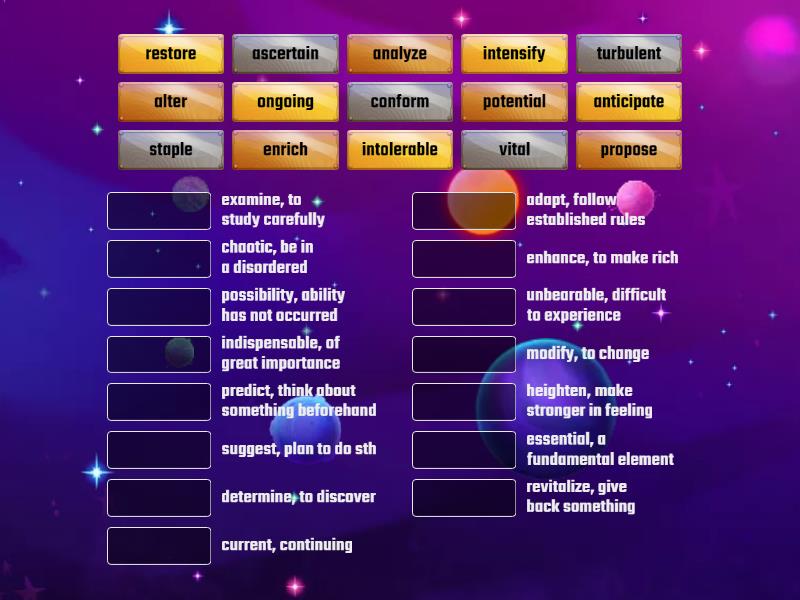 ELL3 list3 - Match up