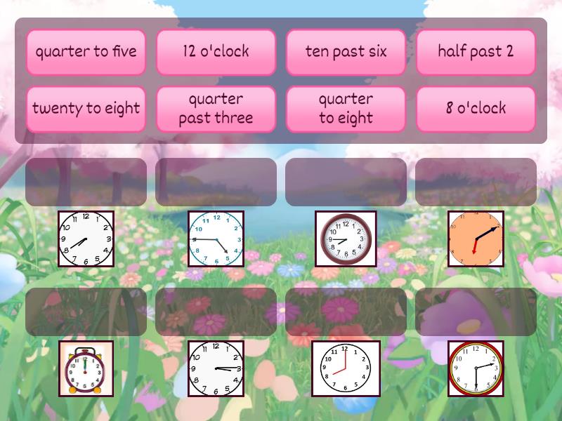 telling time - Match up