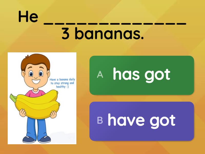 Have got/has got - Quiz