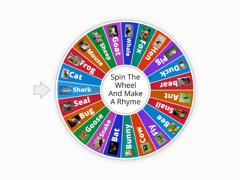 Rhyming Wheel PDM - Spin the wheel