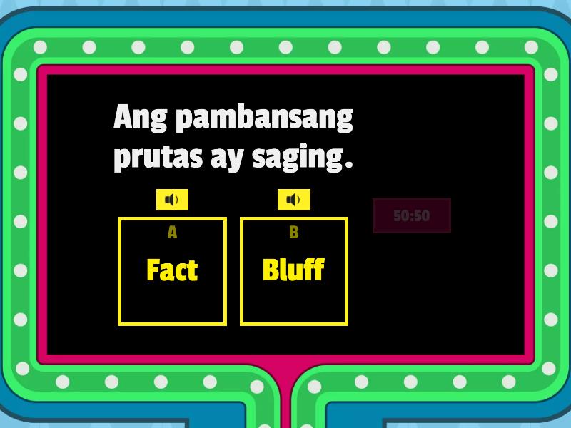 Fact or Bluff - Gameshow quiz
