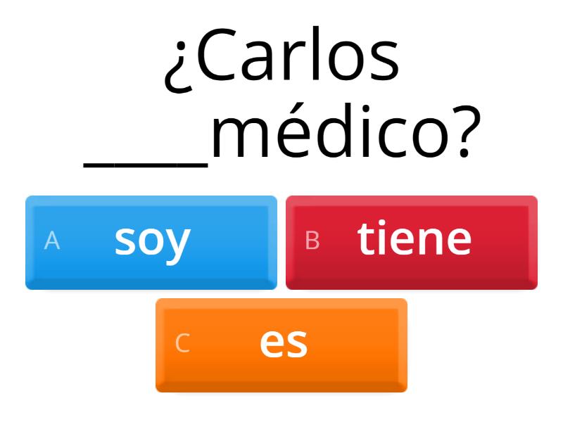 ser tener llamarse - Quiz
