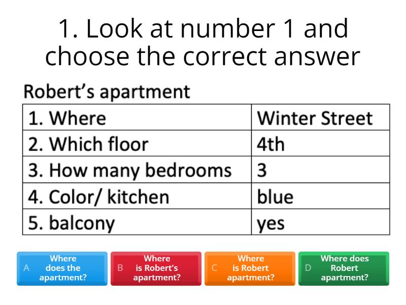 Flyers speaking part 2 Ex2 - Quiz