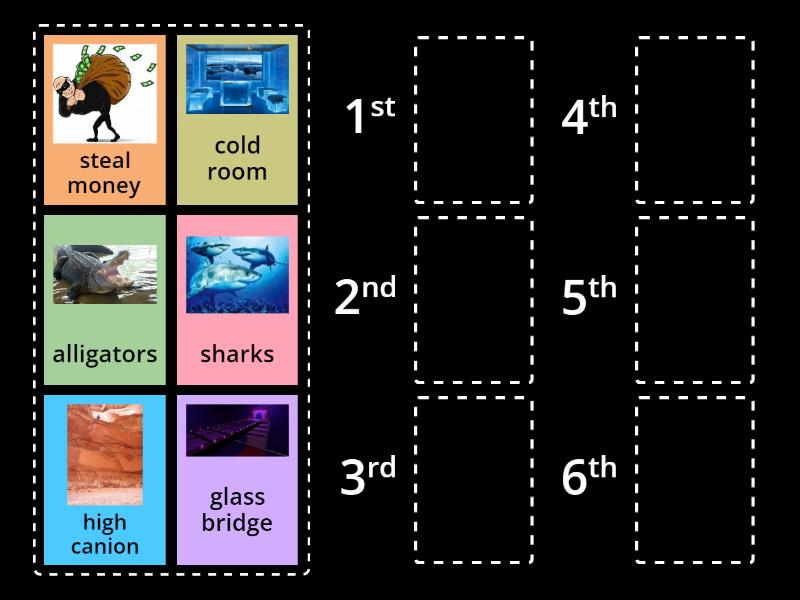 6 challenges - Rank order