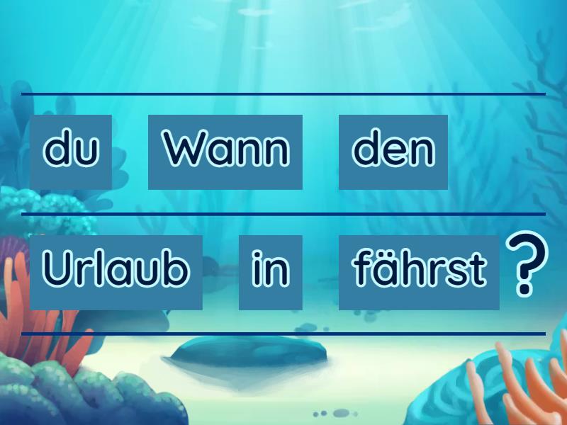 Urlaub Deutsch - Unjumble