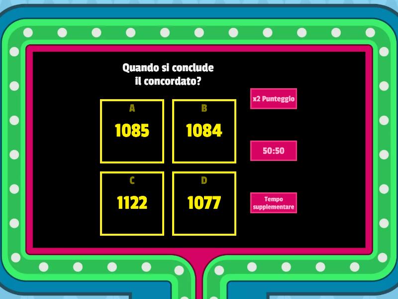 Quiz storia IE - Gameshow quiz