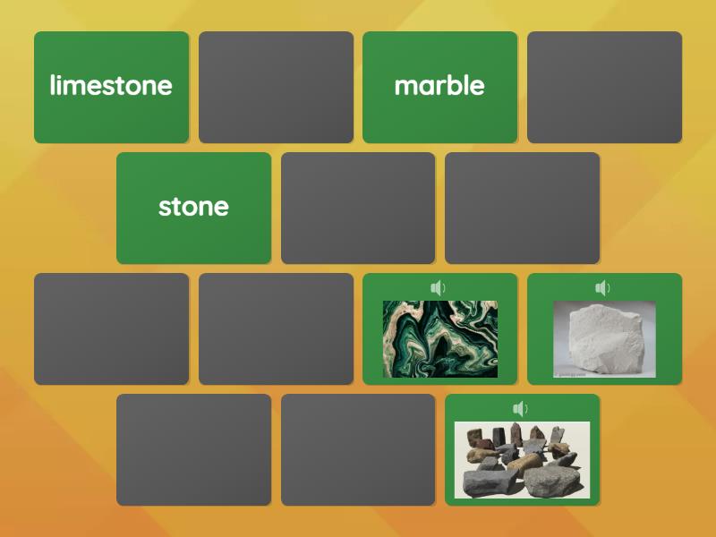 Unit 9 - Materials - Matching pairs