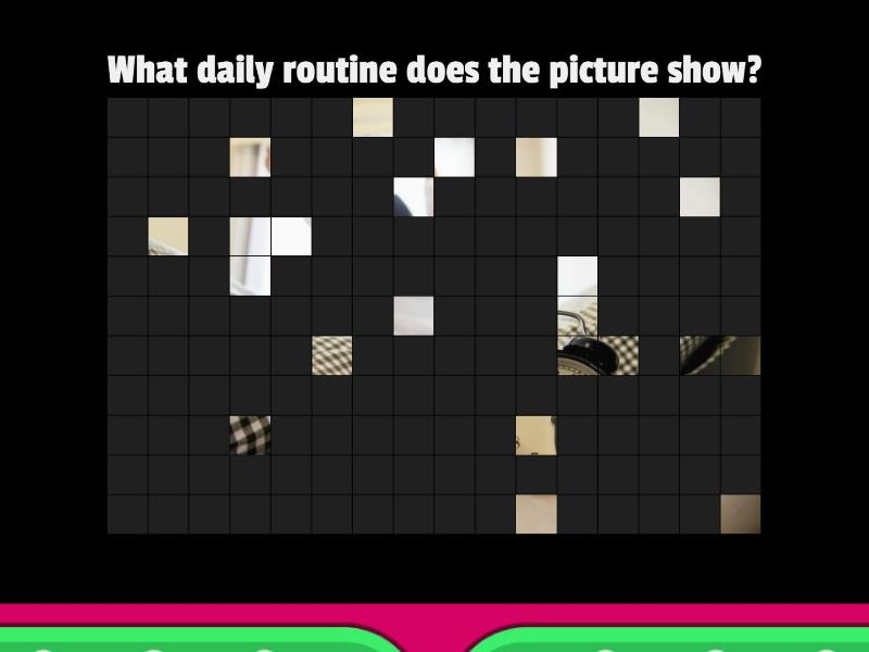daily routines - Image quiz