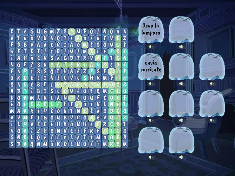 circuitos electricos - Sopa de letras