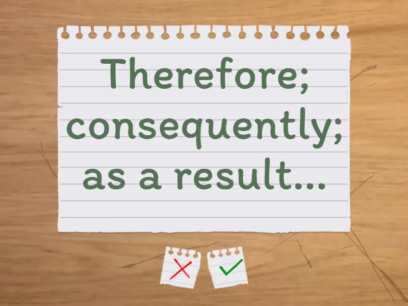 Connectives and transition signals - Flash cards