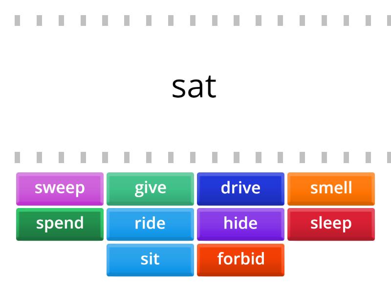 Irregular Verbs - GROUP 2 - Find the match