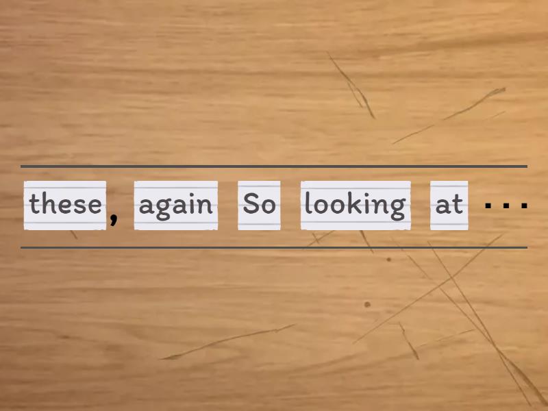 CAE formula speaking part 3 p.65 - Unjumble